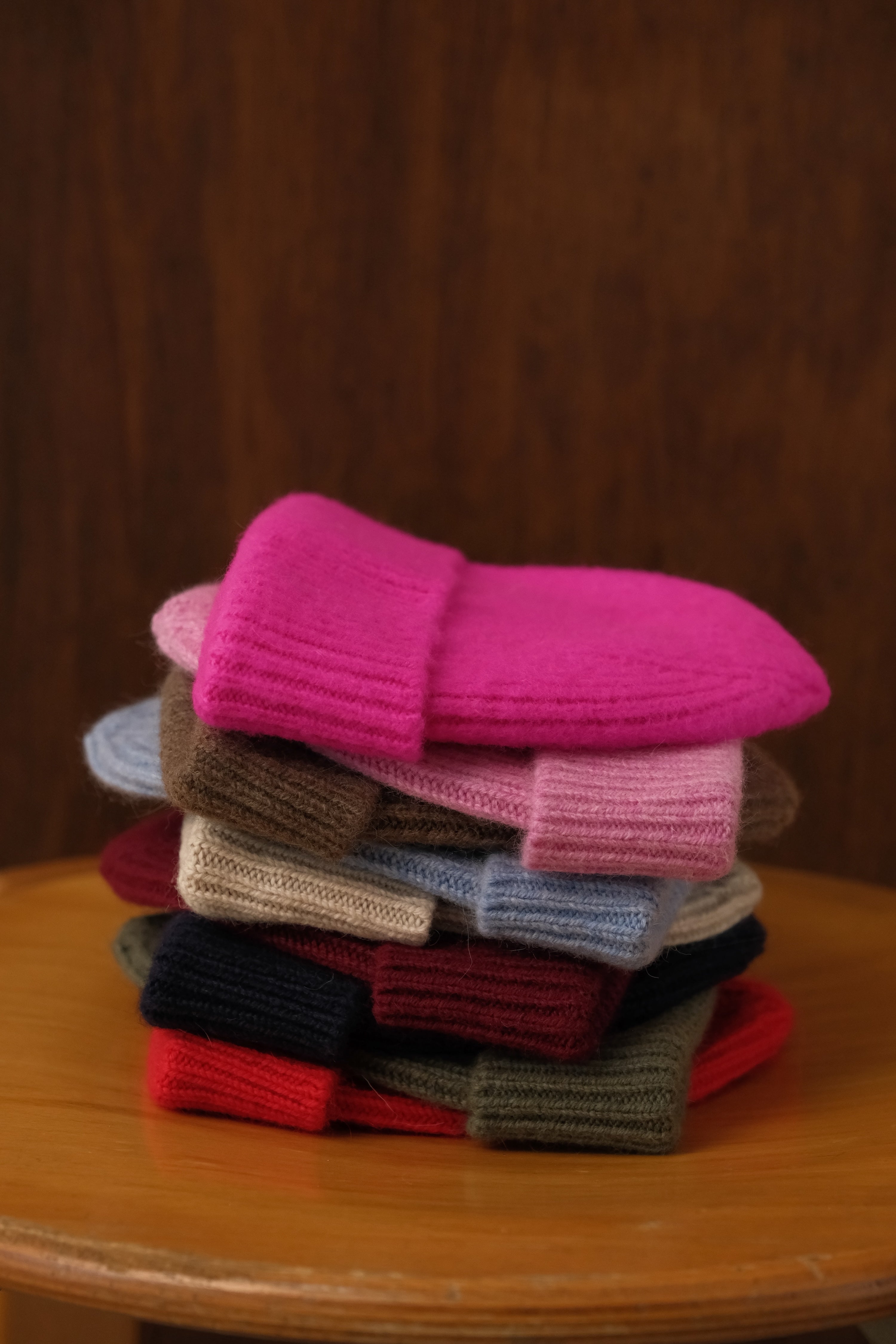 Bonnet enfant hiver en laine angora | L'HIVER